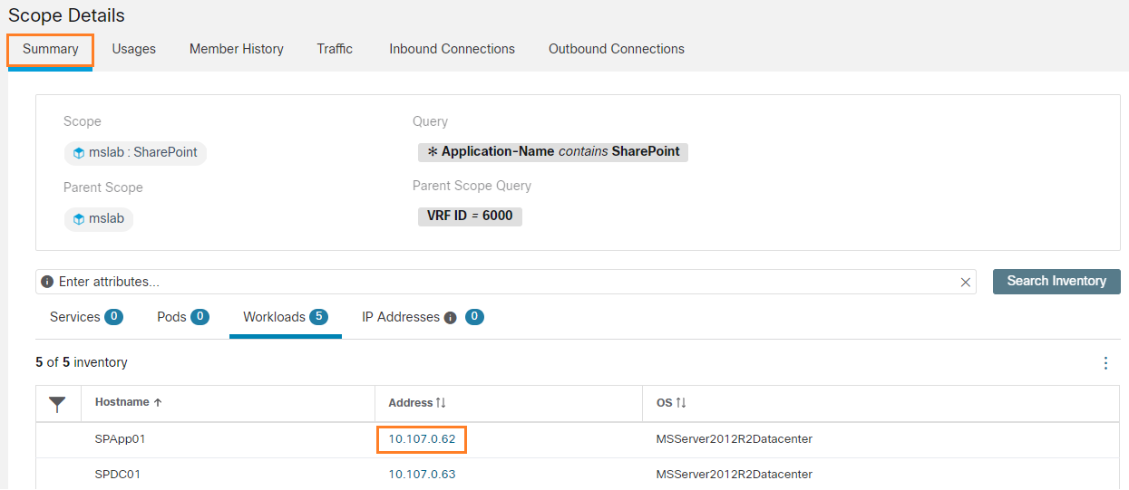 Cisco Secure Workload Tetration Platform 35 V1 Demo Zone